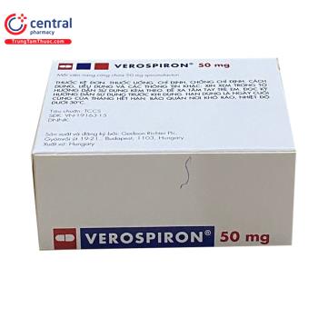 [CHÍNH HÃNG] Thuốc Verospiron 50mg - Điều trị tăng huyết áp