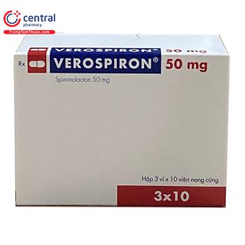 [CHÍNH HÃNG] Thuốc Verospiron 50mg - Điều trị tăng huyết áp
