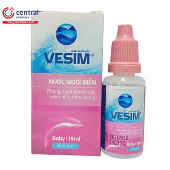 Dung dịch vệ sinh mũi Vesim Baby 15ml: cách dùng hiệu quả