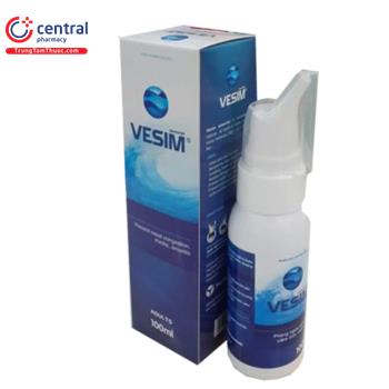 Thuốc Vesim Người Lớn 100ml màu xanh: xịt mũi sát khuẩn, chống viêm
