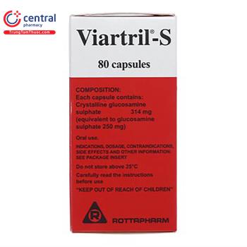 [CHÍNH HÃNG] Thuốc Viartril-S 250mg (Hộp 80 viên)