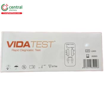 VIDA TEST Rapid Test Kit bộ xét nghiệm nhanh Covid và cúm A, cúm B kết hợp