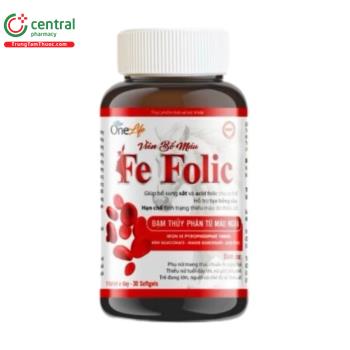 Thuốc Viên Bổ Máu Fe Folic One Life - Giúp bổ sung sắt và acid folic