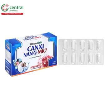 Viên Canxi Exdel CANXI NANO MK7 phát triển chiều cao, giúp xương chắc khỏe