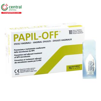 Viên đặt âm đạo Papil-Off điều trị tổn thương do virus HPV gây ra
