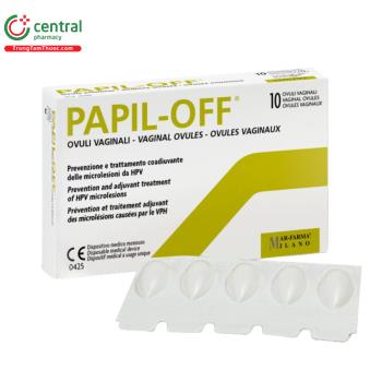 Viên đặt âm đạo Papil-Off điều trị tổn thương do virus HPV gây ra