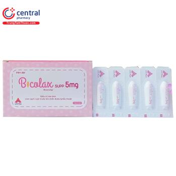 [CHÍNH HÃNG] BICOLAX SUPP 5mg - Sản phẩm điều trị táo bón