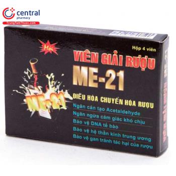 Thuốc Viên giải rượu ME-21: Công dụng- cách dùng và lưu ý khi sử dụng