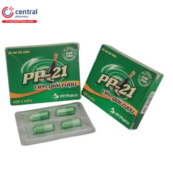 Thuốc PP-21 giúp giải rượu và giảm triệu chứng khó chịu khi uống rượu