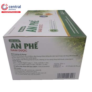 Viên ngậm An Phế Nam Dược - thanh họng, giảm ho, giảm đờm, khản tiếng