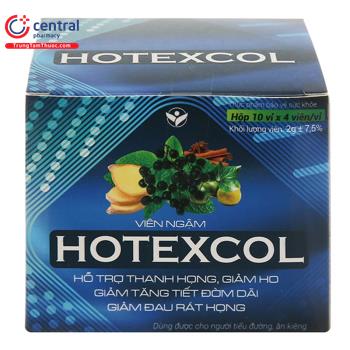 Viên Ngậm Hotexcol - giúp hỗ trợ giảm ho, làm loãng đờm