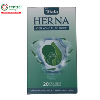 Viên xông thảo dược Herna giúp làm thông mũi họng, giải cảm, giảm ho
