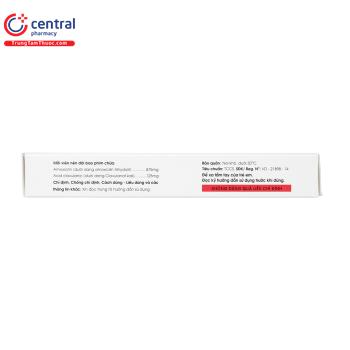 Thuốc Vigentin 875mg/125mg Pharbaco giúp điều trị nhiễm trùng hô hấp