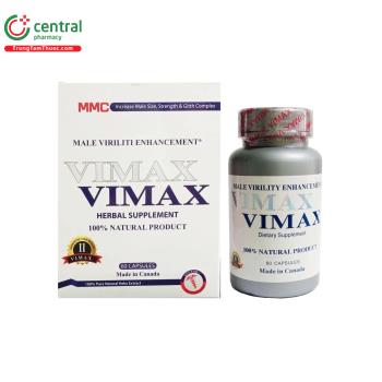 Thuốc Vimax giúp tăng cường sinh lực phái mạnh và sức khỏe toàn diện