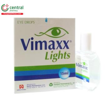 Thuốc Vimaxx Lights rửa mắt, duy trì độ ẩm, giảm ngứa mắt, đỏ mắt