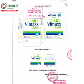 Thuốc Vimaxx Lights rửa mắt, duy trì độ ẩm, giảm ngứa mắt, đỏ mắt