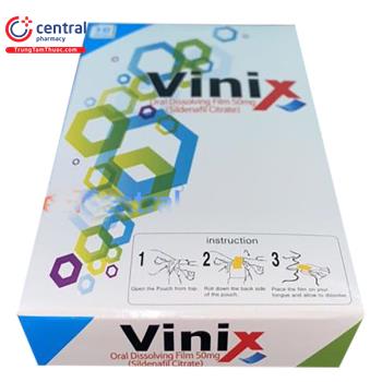 Thuốc Vinix 50mg - ngăn ngừa cương dương, kéo dài thời gian quan hệ