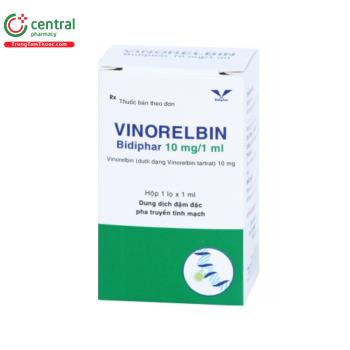 Thuốc Vinorelbine Bidiphar 10mg/1ml điều trị ung thư phổi không phải tế ...
