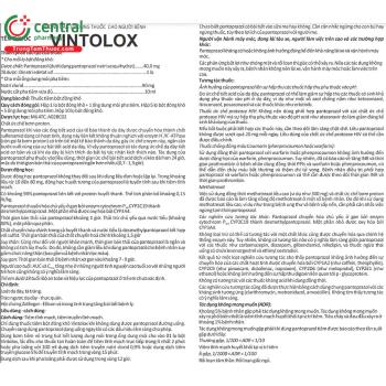 Thuốc Vintolox 40mg (hộp 1 lọ) - Điều trị loét dạ dày, trào ngược.