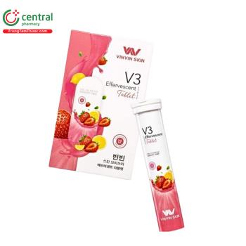 VinVin Skin V3 Effervescent Tablet hỗ trợ chống oxy hóa, làm đẹp da
