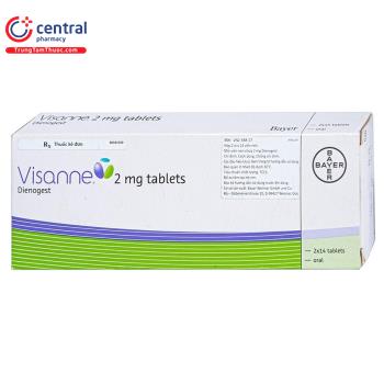 Thuốc Visanne 2mg tablets (Dienogest) điều trị nội mạc tử cung