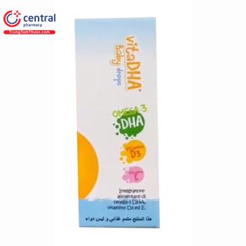 VitaDHA Baby drops 30ml hỗ trợ bổ sung DHA, Vitamin D3 và E cho trẻ