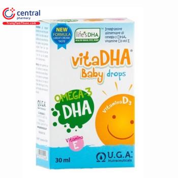 VitaDHA Baby drops 30ml hỗ trợ bổ sung DHA, Vitamin D3 và E cho trẻ