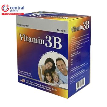 Thuốc Vitamin 3B US Pharma USA dự phòng thiếu hụt Vitamin nhóm B