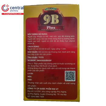 Thuốc Vitamin 9B Plus: Giảm mệt mỏi, hồi phục sức khỏe