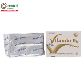Thuốc Vitamin B6 250mg Mekophar - Bổ sung vitamin B6, phòng ngừa co giật
