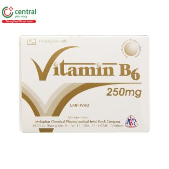 Thuốc Vitamin B6 250mg Mekophar - Bổ sung vitamin B6, phòng ngừa co giật