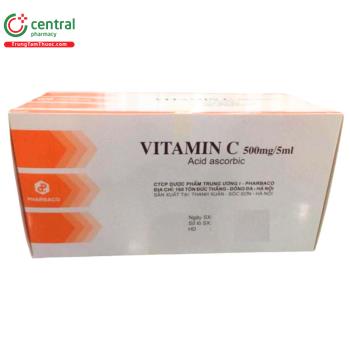 Thuốc Vitamin C 500mg/5ml Pharbaco điều trị và phòng bệnh scorbut