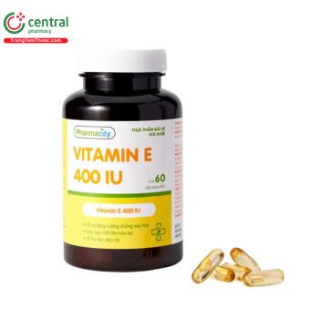 Thuốc Vitamin E 400 IU Pharmacity bỗ trợ chống oxy hoá, làm đẹp da
