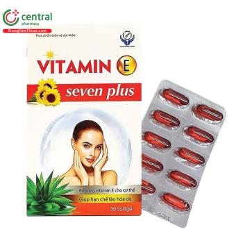 Thuốc Vitamin E Seven Plus bổ sung Vitamin E và hạn chế lão hoá da