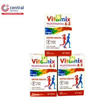 Thuốc Vitamix MultiVitamins A-Z cho một cơ thể khỏe mạnh
