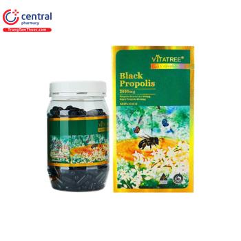 Keo ong đen Vitatree Black Propolis 2000mg lọ 365 viên - Viên uống tăng cường hệ miễn dịch