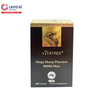Viên uống nhau thai cừu Vitatree Mega Sheep Placenta 80000 Max