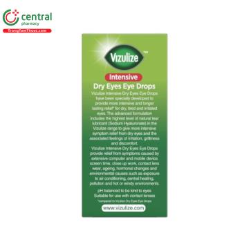 Dung dịch nhỏ mắt Vizulize Intensive Dry Eyes Eye Drops hạn chế khô mắt