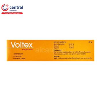 Thuốc Voltex giảm đau cơ, đau gân: tác dụng, cách dùng, giá bán