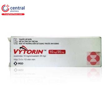 [CHÍNH HÃNG] Thuốc Vytorin 10mg/20mg điều trị tăng Cholesterol máu