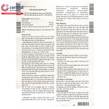 [CHÍNH HÃNG] Thuốc viên đặt Waryal điều trị tại chỗ viêm âm đạo