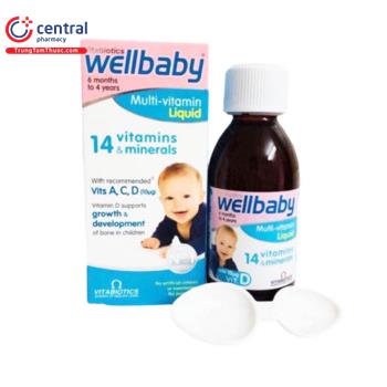 [CHÍNH HÃNG] Wellbaby Multi-Vitamin Liquid bổ sung dưỡng chất cho bé