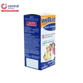 Wellkid Multi-Vitamin Liquid bổ sung dưỡng chất cho trẻ từ 4-12 tuổi