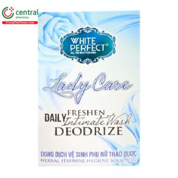 Dung dịch vệ sinh phụ nữ White Perfect Lady Care 150ml, ngừa viêm nhiễm