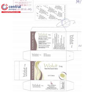 Thuốc Wolvit 5mg: tác dụng, chỉ định và lưu ý sử dụng