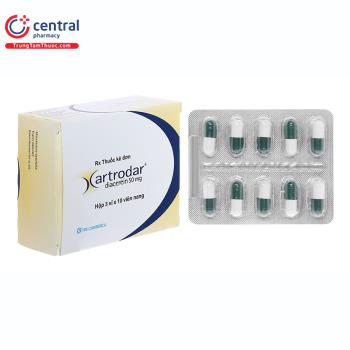 Thuốc Artrodar 50mg điều trị thoái hoá khớp: cách dùng và giá bán