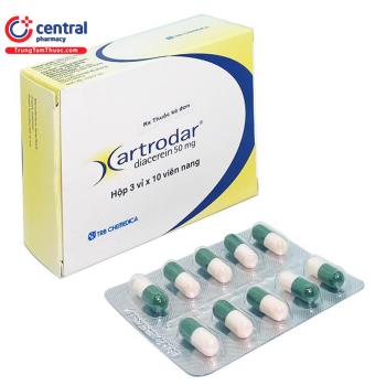 Thuốc Artrodar 50mg điều trị thoái hoá khớp: cách dùng và giá bán