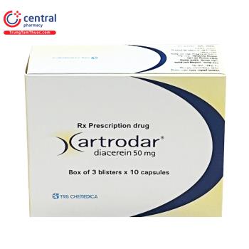 Thuốc Artrodar 50mg điều trị thoái hoá khớp: cách dùng và giá bán
