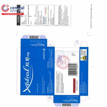 Thuốc Xatral XL 10mg - điều trị tăng sinh lành tính tiền liệt tuyến