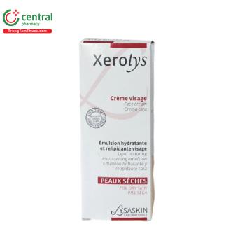 Kem bôi da Xerolys Crème Visage - Dưỡng ẩm cho da khô, da rất khô